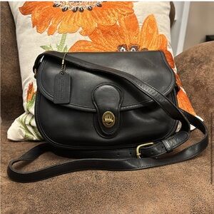 Coach | Bags | Vintage Coach Prairie Leather Brass Turnlock Hangtag ...